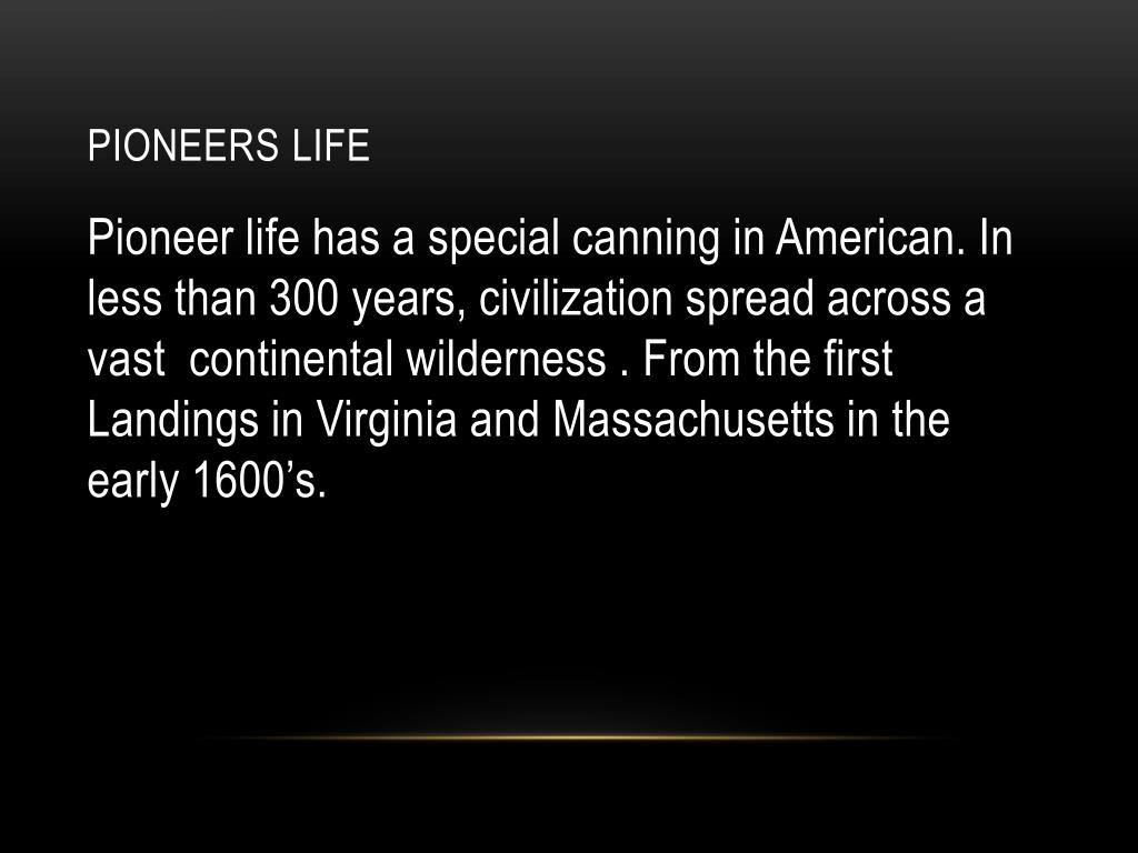 PPT - American born pioneers PowerPoint Presentation, free download ...