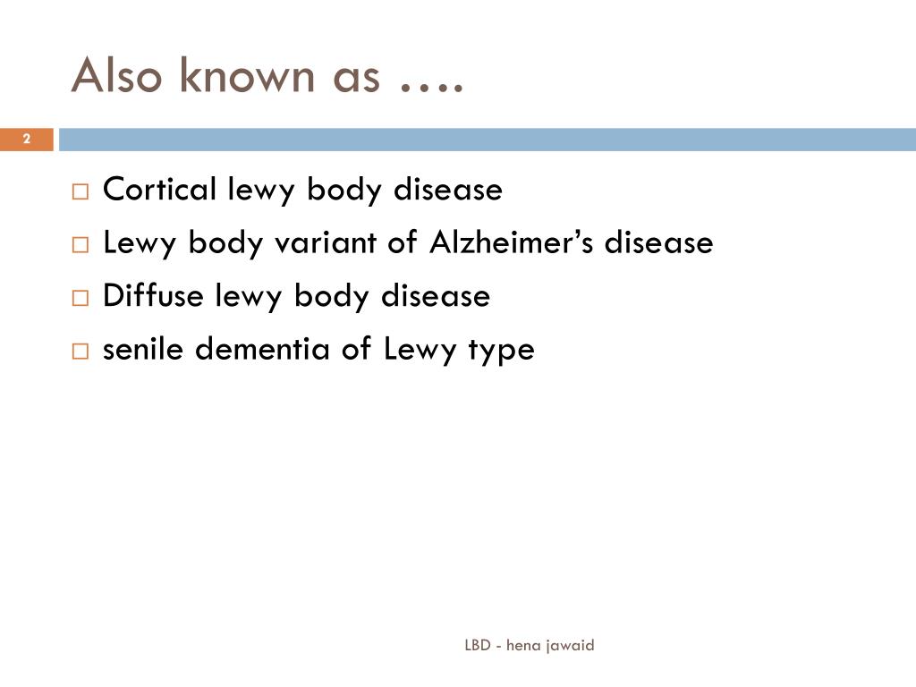 PPT - LEWY BODY DEMENTIA PowerPoint Presentation, free download - ID ...