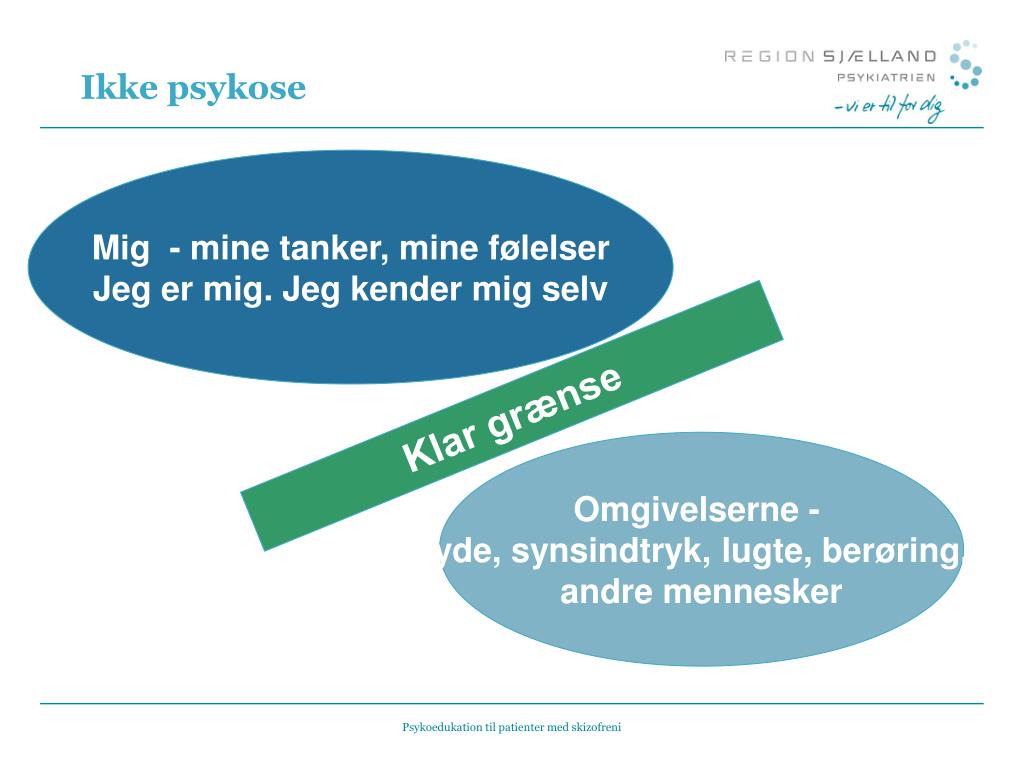 PPT - Psykose og skizofreni Tema i psykoedukation til patienter med ...