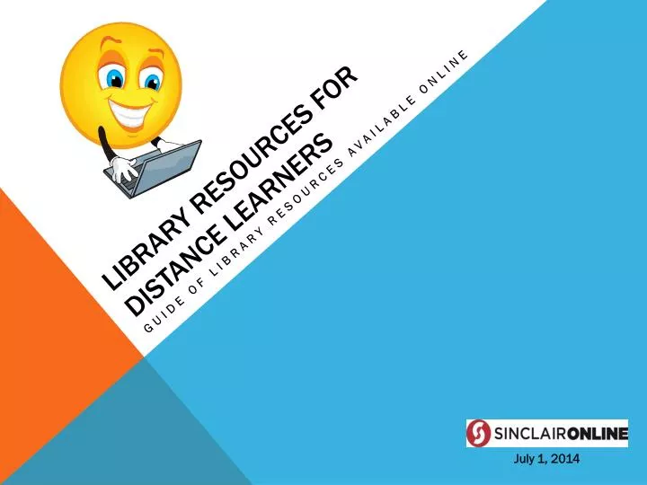 PPT - Library Resources for Distance Learners PowerPoint Presentation ...