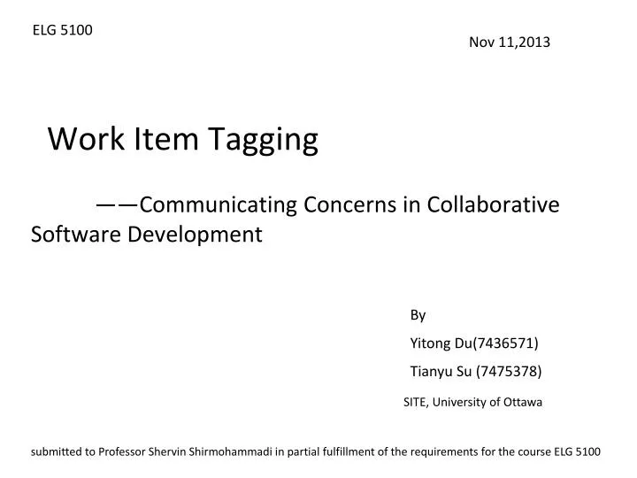 PPT - SITE, University of Ottawa PowerPoint Presentation, free download ...