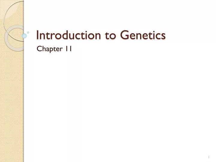 PPT - Introduction to Genetics PowerPoint Presentation, free download ...