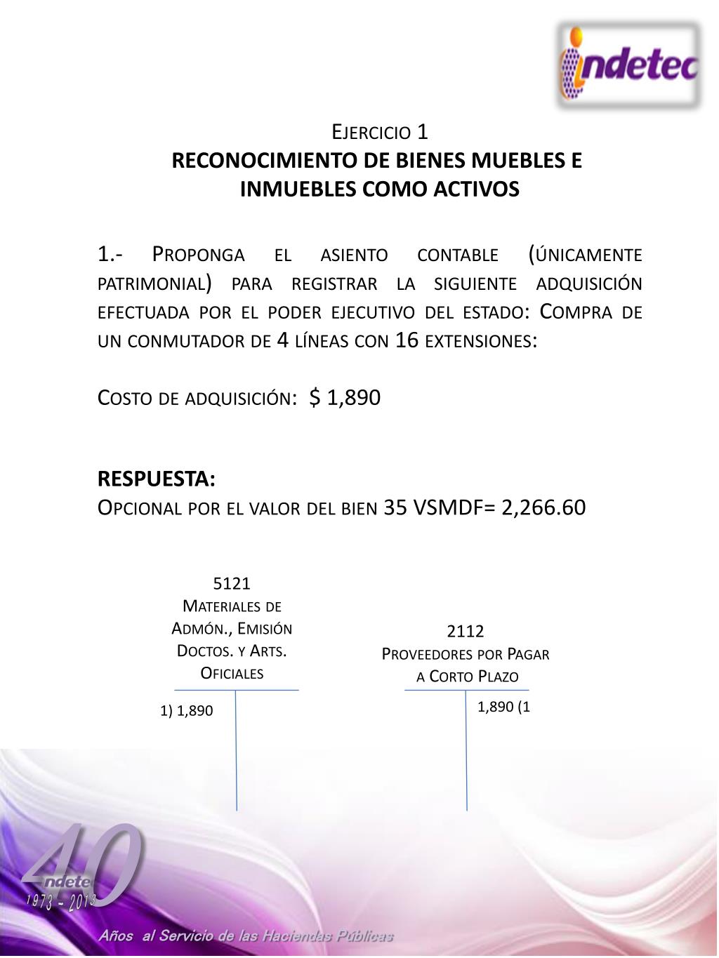 PPT - TALLER PARA EL REGISTRO DE LOS BIENES MUEBLES E INMUEBLES EN LA ...