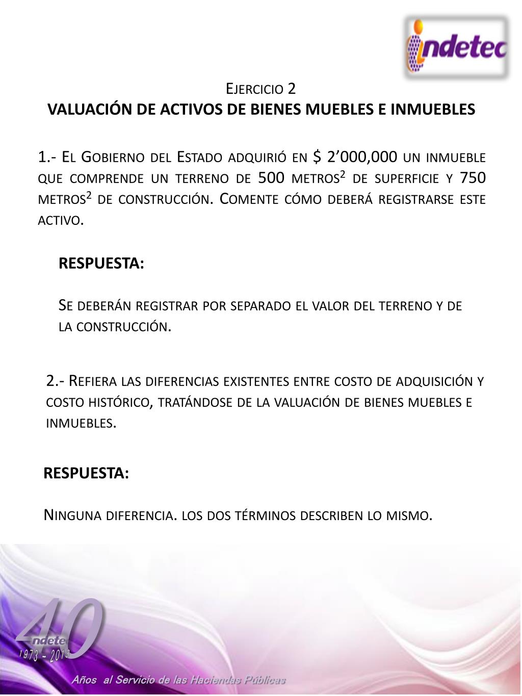 PPT - TALLER PARA EL REGISTRO DE LOS BIENES MUEBLES E INMUEBLES EN LA ...