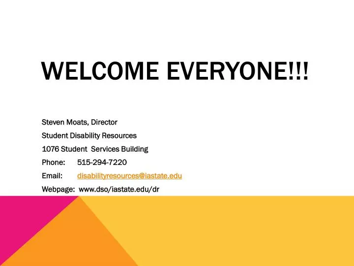 PPT - WELCOME everyone!!! PowerPoint Presentation, free download - ID ...