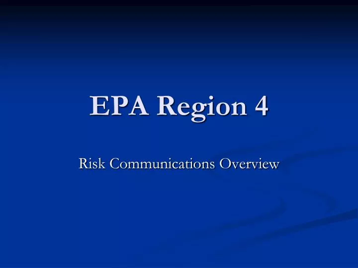PPT - EPA Region 4 PowerPoint Presentation, free download - ID:2501724