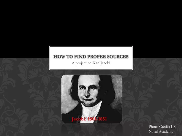 PPT - How to find proper sources PowerPoint Presentation, free download ...