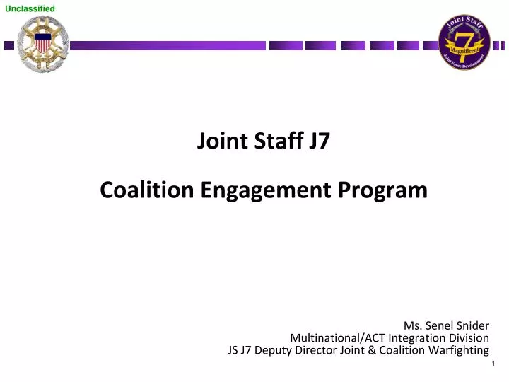 PPT - Joint Staff J7 Coalition Engagement Program PowerPoint ...