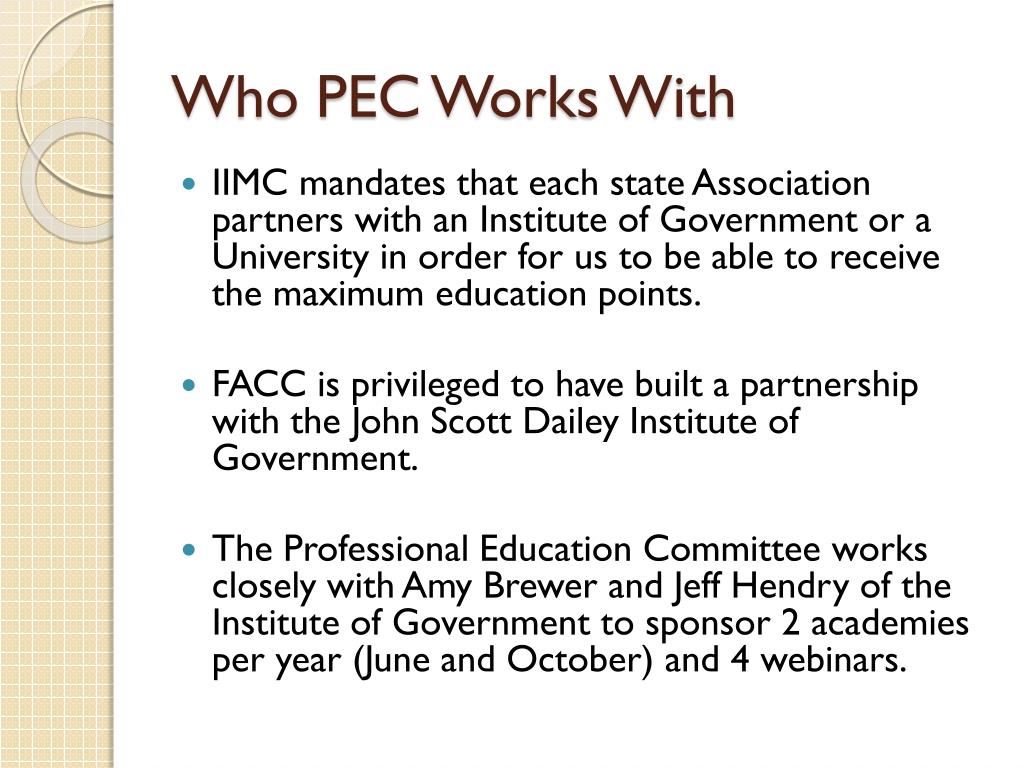 PPT - Professional Education Committee (PEC) PowerPoint Presentation ...