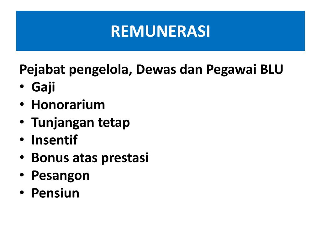 PPT - PENGELOLAAN KEUANGAN BADAN LAYANAN UMUM (PK-BLU) PowerPoint ...