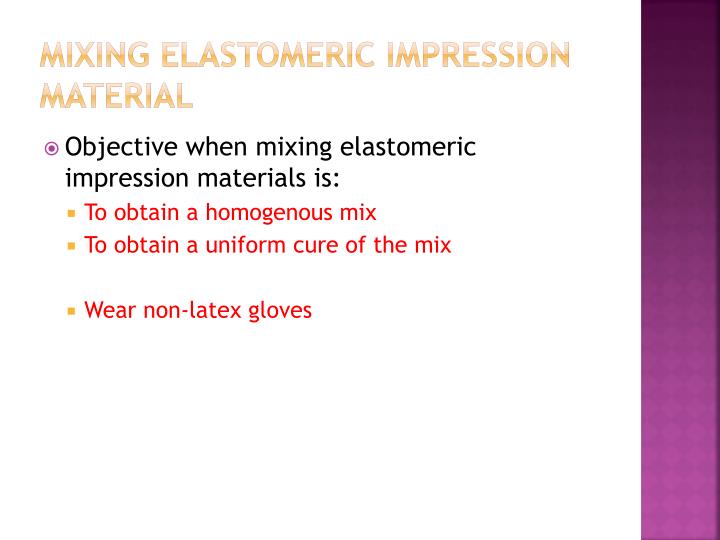 PPT - Elastomeric Impression Materials PowerPoint Presentation - ID:2503856