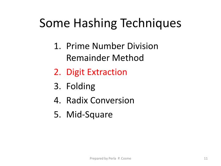 PPT - Some H ashing Techniques PowerPoint Presentation - ID:2504149