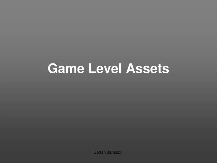 PPT - Game Level Assets PowerPoint Presentation, free download - ID:2504312