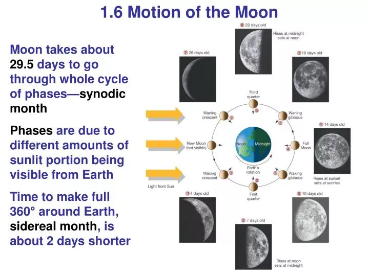 PPT - 1.6 Motion of the Moon PowerPoint Presentation, free download ...