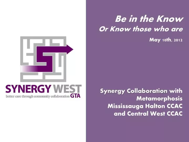 PPT - Ray Applebaum, CEO, Peel Seniorlink Caroline Brereton, CEO ...