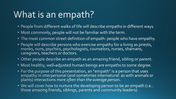 PPT - The Developing Empath PowerPoint Presentation - ID:2504710