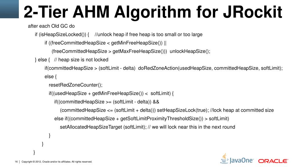 Ppt Two Tier Adaptive Heap Management For Oracle Weblogic Server On The Oracle Jrockit Jvm