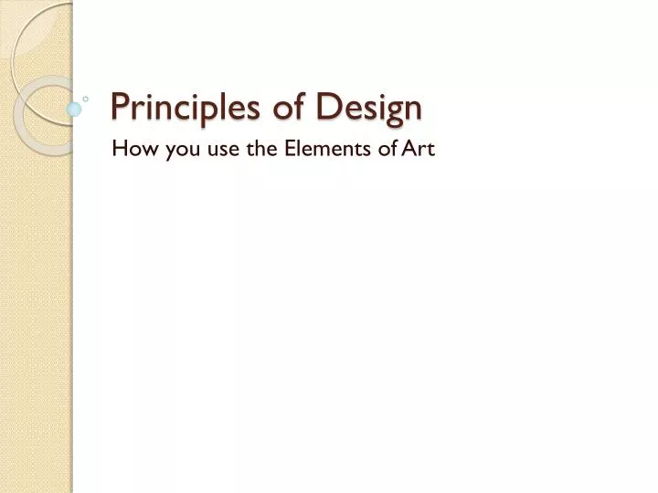 PPT - Principles of Design PowerPoint Presentation, free download - ID ...
