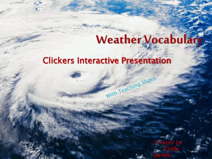 PPT - Weather Vocabulary PowerPoint Presentation, free download - ID ...