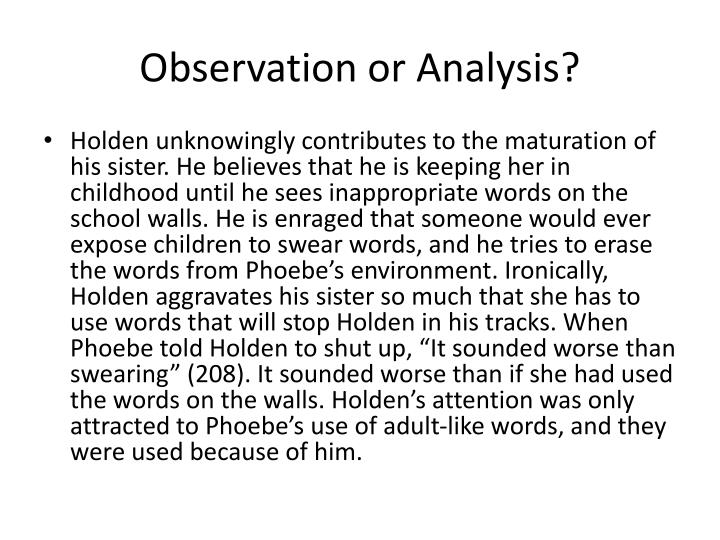 PPT - Observation vs Analysis PowerPoint Presentation - ID:2506184