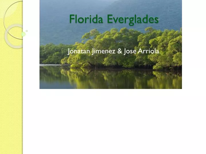 PPT - Florida Everglades PowerPoint Presentation, free download - ID ...