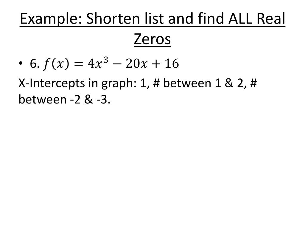 PPT - 5.6A Rational Zeros Theorem PowerPoint Presentation, free ... PPT - 5.6A Rational Zeros Theorem PowerPoint Presentation, free ...