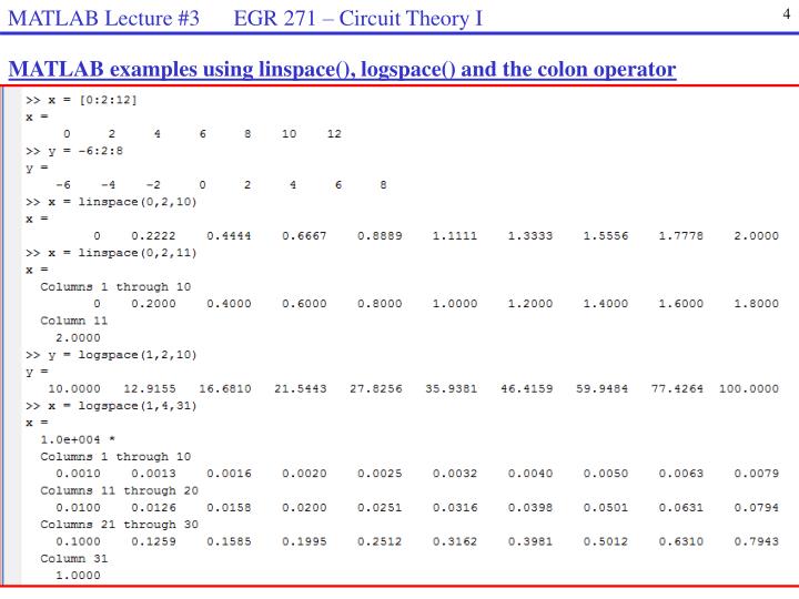 PPT - Tables and Graphs in MATLAB PowerPoint Presentation - ID:2507333