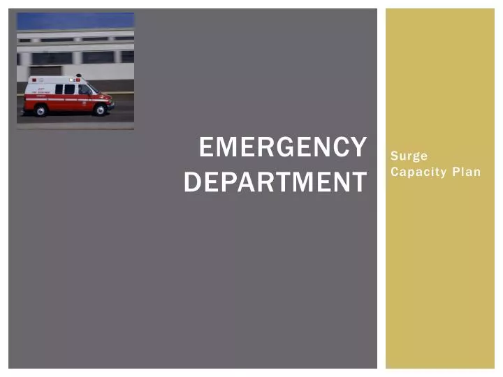 PPT - Emergency Department PowerPoint Presentation, free download - ID ...