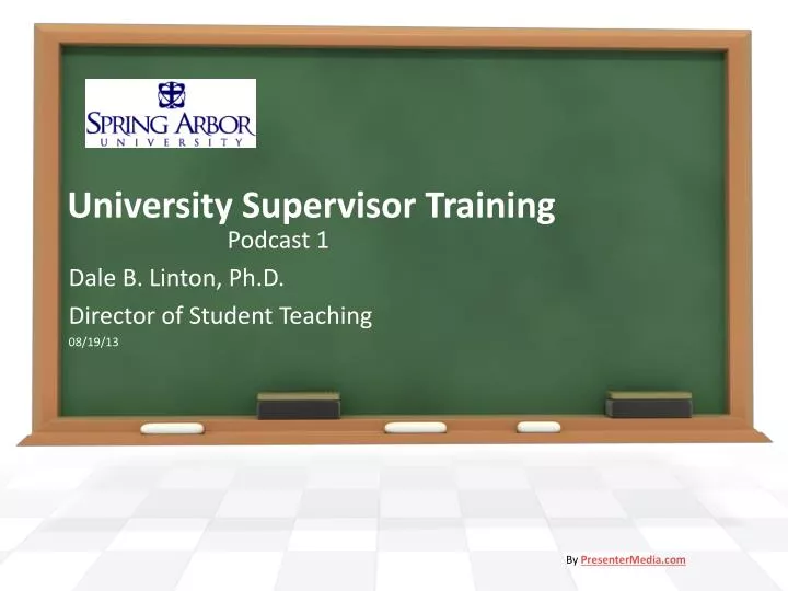 PPT - University Supervisor Training PowerPoint Presentation, free ...