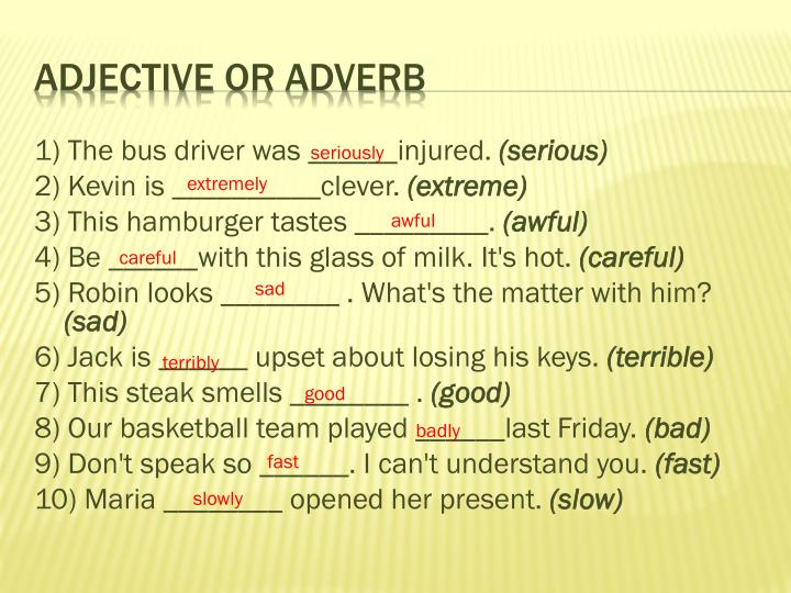 PPT - Adverbs Comparative Forms and Exercises PowerPoint Presentation ...