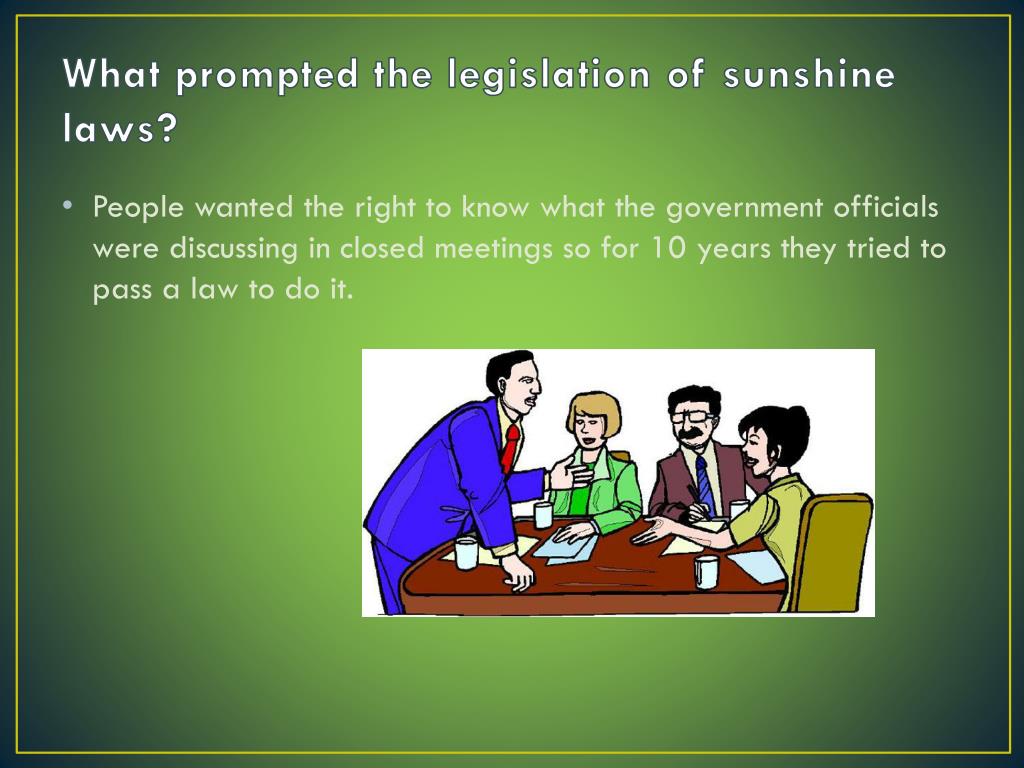 PPT - Sunshine Laws PowerPoint Presentation, free download - ID:2509097 PPT - Sunshine Laws PowerPoint Presentation, free download - ID:2509097