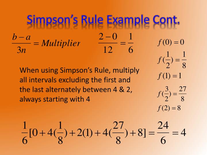 PPT - Riemann Sums, Trapezoidal Rule, & Simpson’s Rule PowerPoint ...