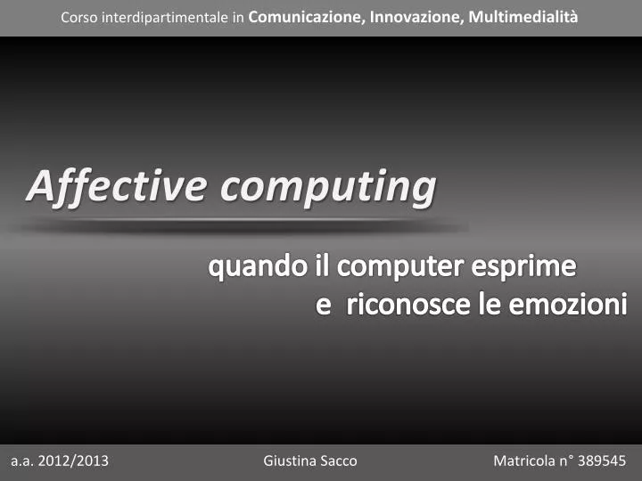 PPT - Affective computing PowerPoint Presentation, free download - ID:2510301
