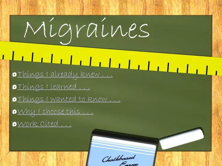PPT - Migraines PowerPoint Presentation, free download - ID:2510597