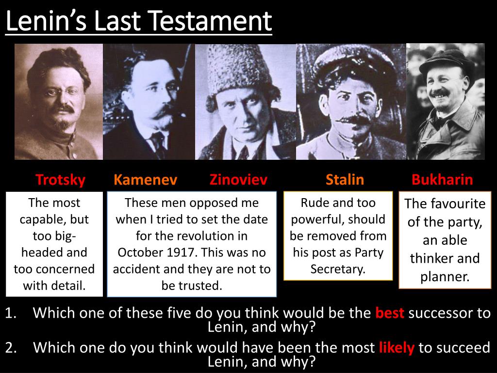 PPT - Who were the contenders in the leadership struggle? PowerPoint ...