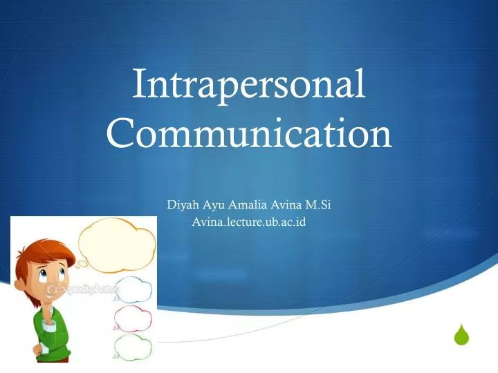 PPT - Intrapersonal Communication PowerPoint Presentation, free ...