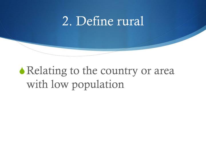 PPT - Urban, Rural, and Suburban PowerPoint Presentation - ID:2510976