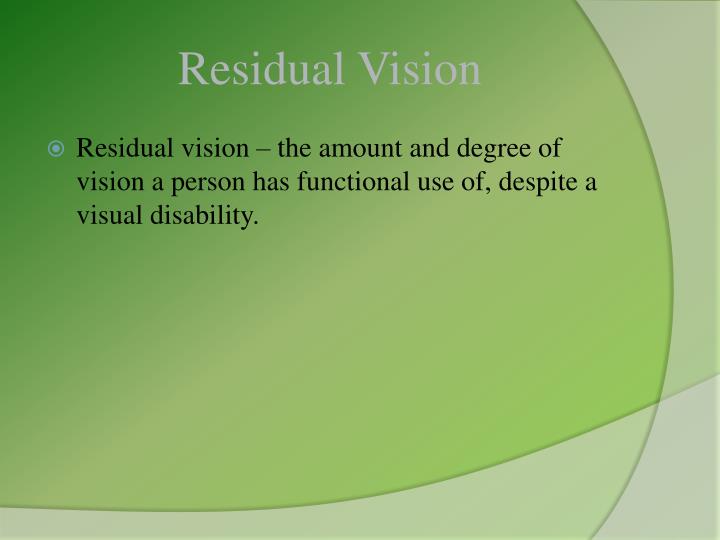 PPT - Blindness and Visual Impairment PowerPoint Presentation - ID:2511102