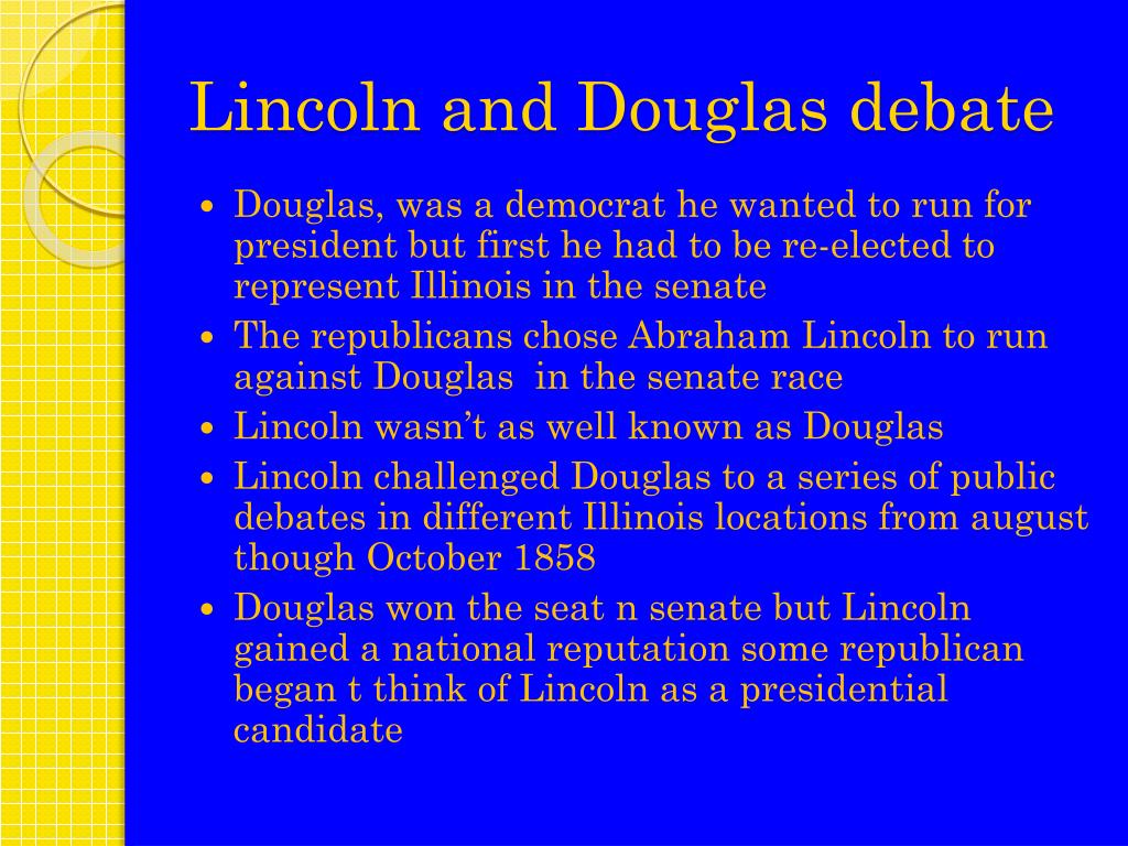 PPT - The Road to Civil War: Dred Scott Case & Lincoln-Douglas Debate ...