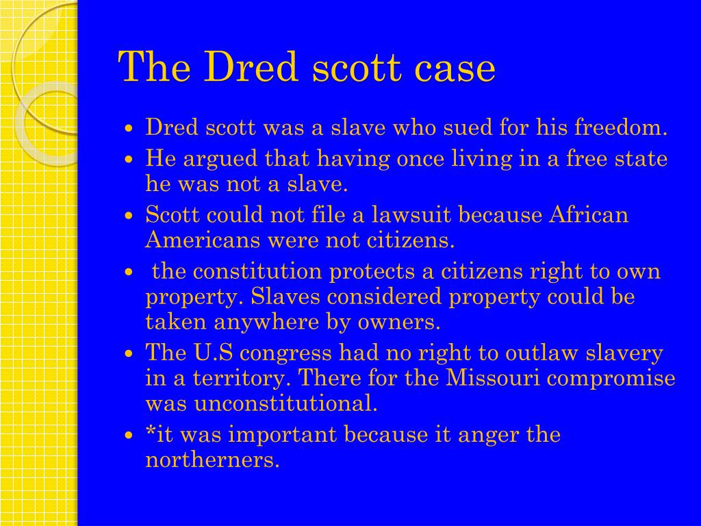 PPT - The Road to Civil War: Dred Scott Case & Lincoln-Douglas Debate ...