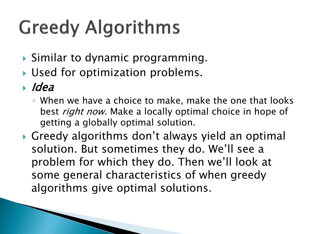 PPT - Greedy Algorithms PowerPoint Presentation, free download - ID:2511389 PPT - Greedy Algorithms PowerPoint Presentation, free download - ID:2511389