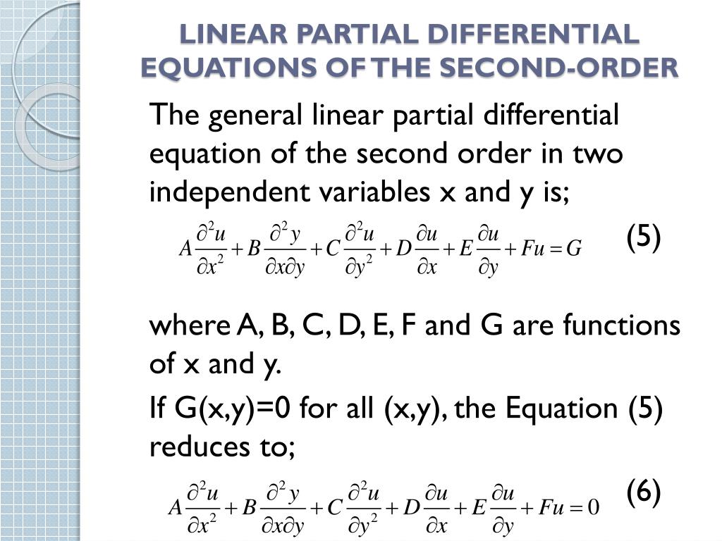 PPT PARTIAL DIFFERENTIAL EQUATIONS PowerPoint Presentation Free