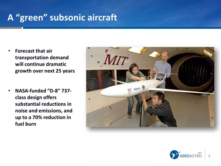 PPT - A “green” subsonic aircraft PowerPoint Presentation, free ...