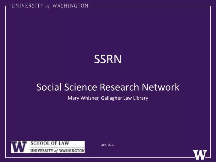 PPT - SSRN PowerPoint Presentation, free download - ID:2511922