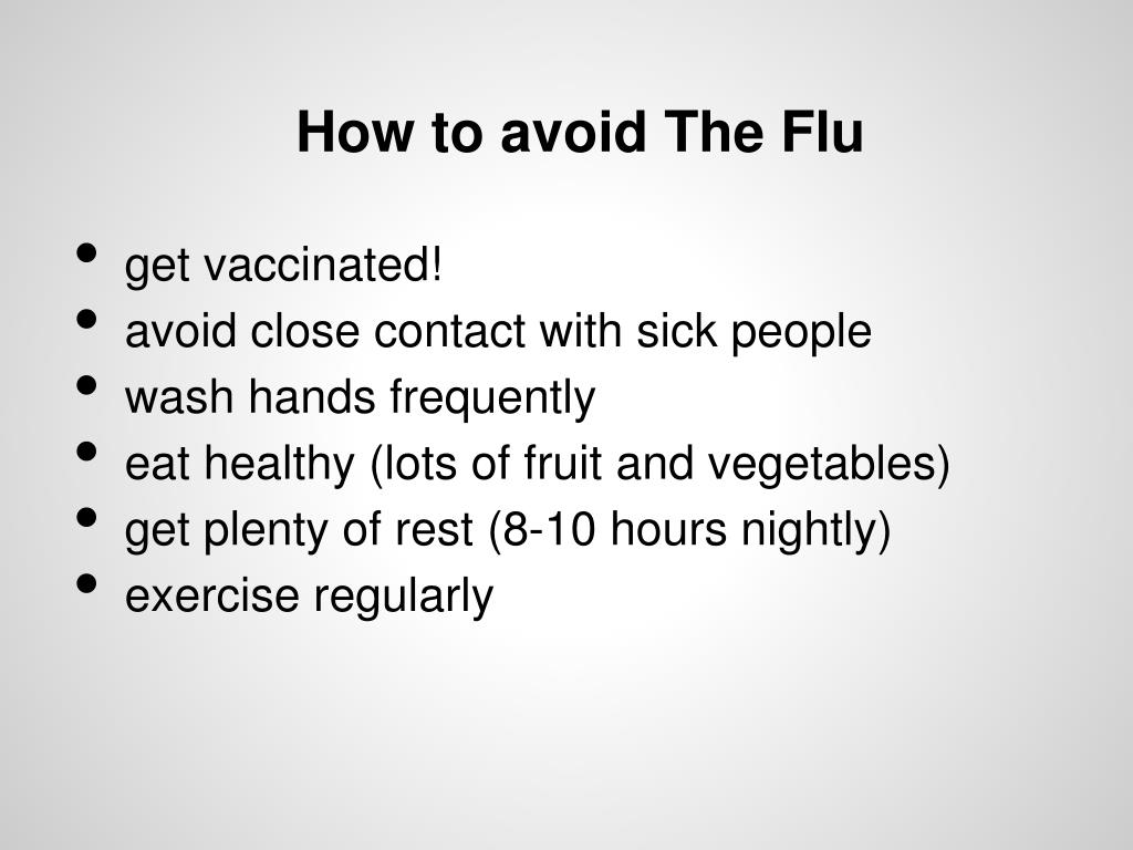 PPT - Staying Healthy During the Flu Season PowerPoint Presentation ...