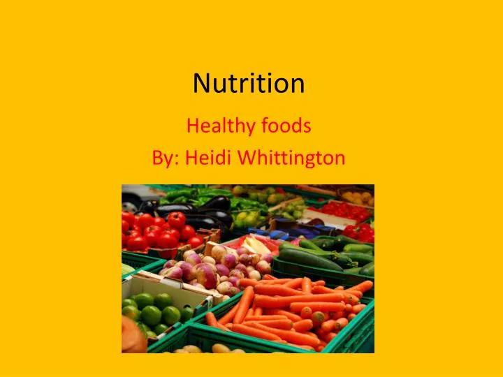 PPT - Nutrition PowerPoint Presentation, free download - ID:2513447