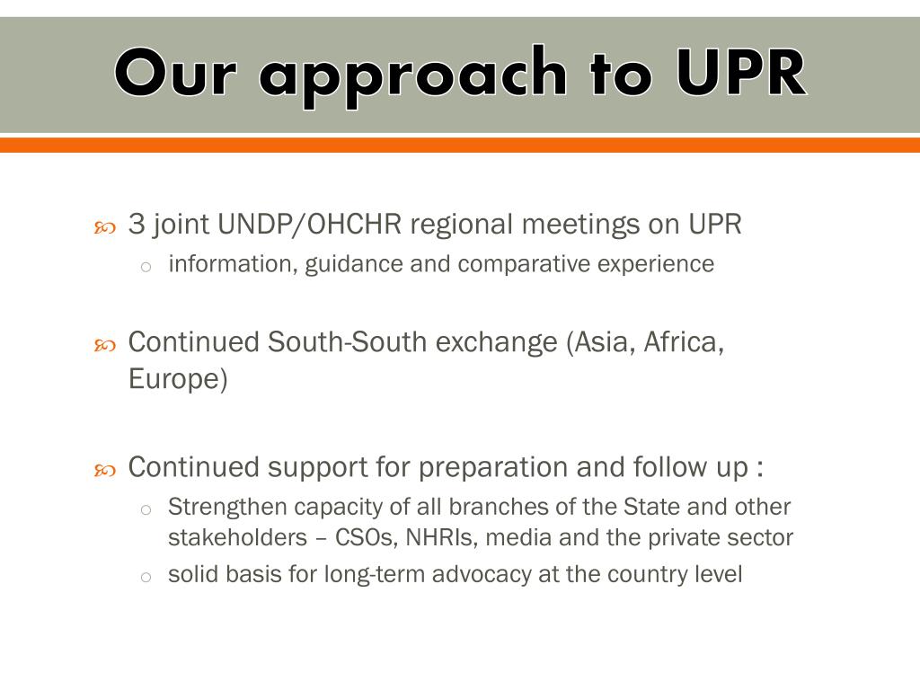 PPT - Universal Periodic Review challenges and opportunities for the ...