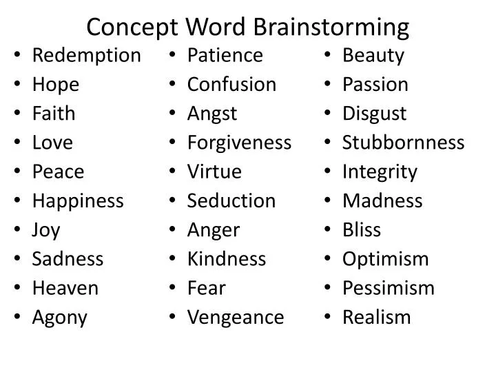 PPT - Concept Word Brainstorming PowerPoint Presentation, free download ...