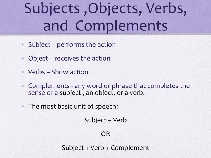 PPT - Parts of a Sentence PowerPoint Presentation - ID:2513597