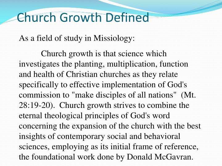 PPT - Church & Growth PowerPoint Presentation - ID:2513660